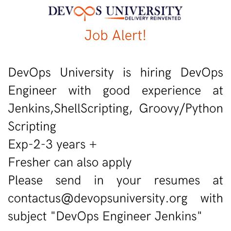 Devops University Is Hiring Devops Devops University Facebook