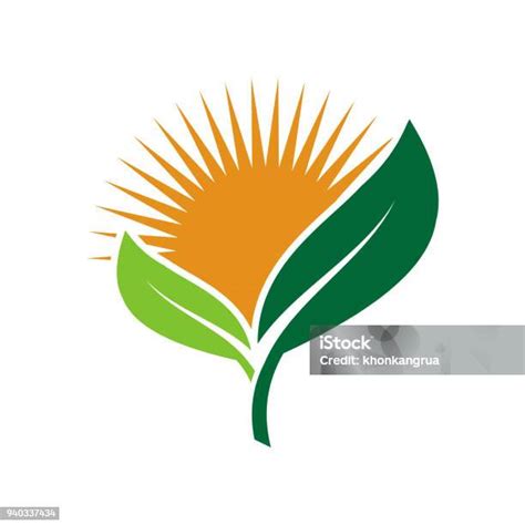 흰색 배경vector 일러스트 레이 터에 녹색 잎 자연 요소 아이콘의 생태 로고 0명에 대한 스톡 벡터 아트 및 기타 이미지 0명 개념 꽃 식물 Istock