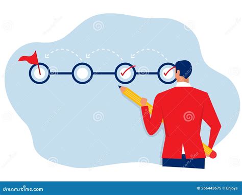 Businessman Checklist Businessman Holding Pencil Tick All Completed Task Checkboxachievement