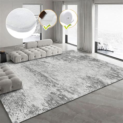 현대 북유럽 거실 카펫 홈 소파 어린이 침실 장식 러그 세탁 가능한 넓은 영역 Ig 룸 장식 미끄럼 방지 바닥 매트 Aliexpress