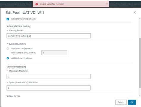Add Machine To Create Show Invalid Value For Member From 2312 Horizon 8 Omnissa Community