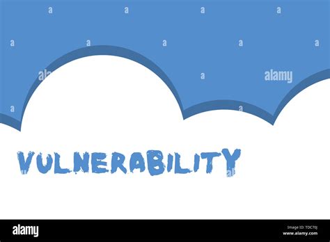 Writing Note Showing Vulnerability Business Concept For State Of Being Exposed To The