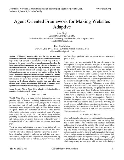 Pdf Agent Oriented Framework For Making Websites Adaptive