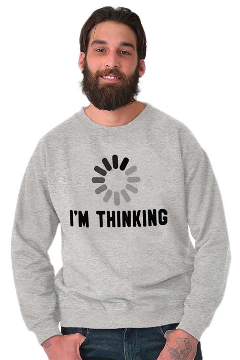 Thinking Loading Computer Nerd Geek Unisex Plus Size Sweatshirt Brisco