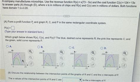 Solved A Company Manufactures Microchips Use The Revenue Chegg