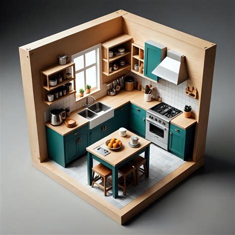 Kitchen 3d Realis Images Free Download On Freepik