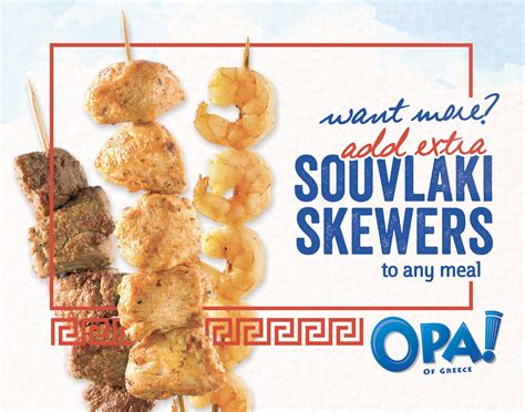 Opa Add A Skewer Promotion North Hill Centre