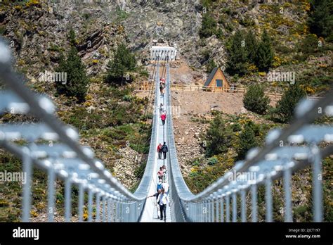 Canillo Andorra 2022 June 9 People Walking On The Longest Tibetan