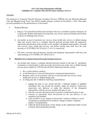 Fillable Online Health Ny Cdpas Form Fax Email Print PdfFiller