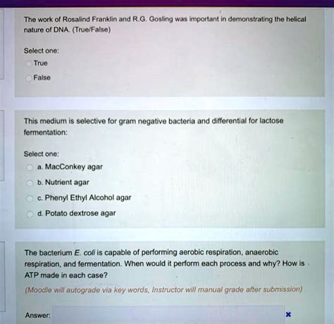 The Work Of Rosalind Franklin And Rg Gosling Was Irportant In Demonstrating The Helical Nature