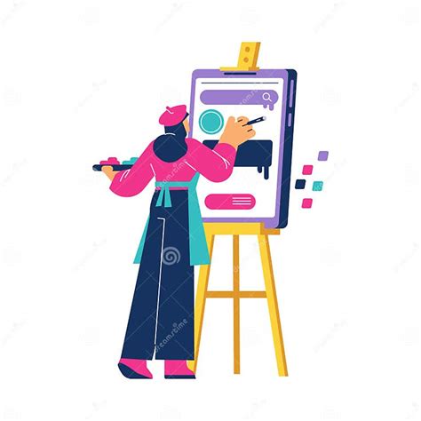 Web And App Development Vector Programmer Creates Software Website Interface Design How An