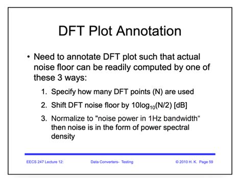 Correcting Noise Floor Of DFT Sampled Signal Signal Processing Stack Exchange