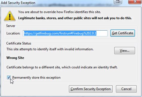 Firefox Untrusted Certificate Fail Hackers Ramblings