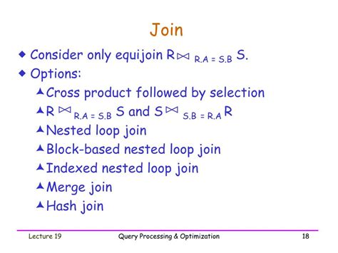 Ppt Query Processing And Optimization Powerpoint Presentation Free