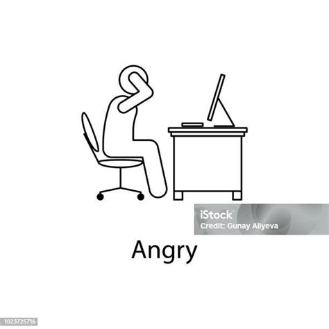 작업자 화가 아이콘 이다입니다 모바일 개념 및 웹 응용 프로그램에 대 한 직장에서 컴퓨터 요소 남자 웹사이트 디자인 및 개발에 대 한 얇은 라인 아이콘 응용 프로그램 개발