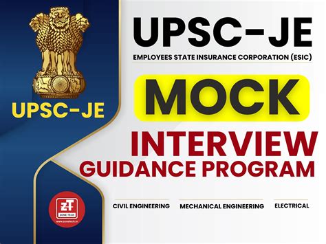 Upsc Je Esic Interview Guidance Program Free Registration Zone Tech