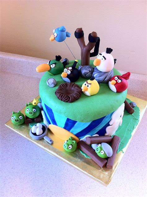 Angry Birds Birthday Cake Angry Birds Birthday Cake Cake Happy Birthday Cakes