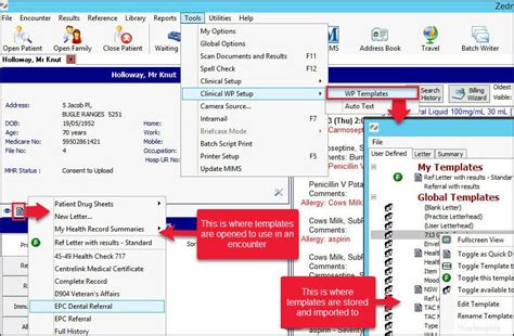 Clinical Templates Zedmed