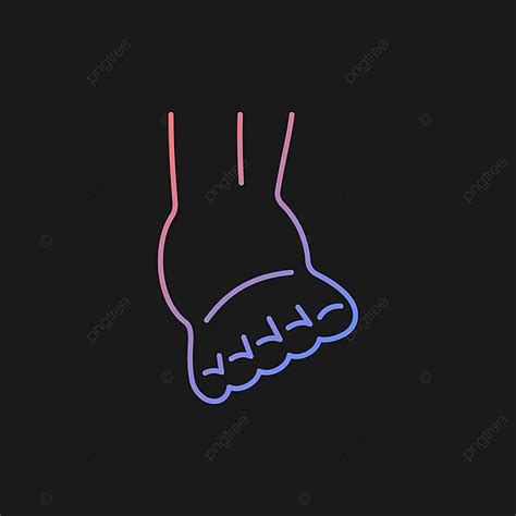 Icon For Dark Theme Depicting The Gradient Vector Of A Sprained Joint