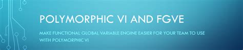 Polymorphic Vi And Functional Global Engine Test Engineers Resource