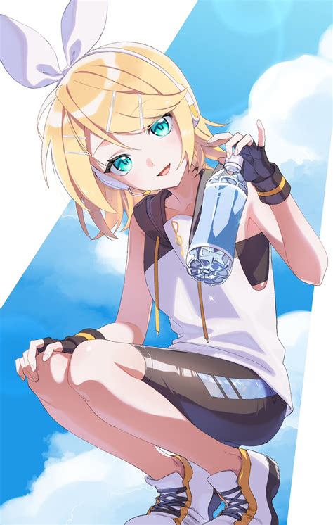 Kagamine Rin Vocaloid Drawn By Mottari Mottariquestion Danbooru