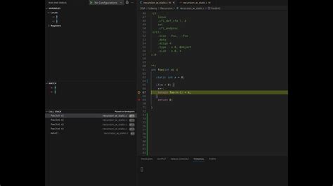 Static In C Recursion Youtube