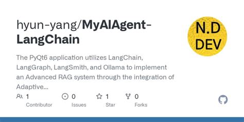 Hayden Yang On Linkedin Github Hyun Yangmyaiagent Langchain The Pyqt6 Application Utilizes