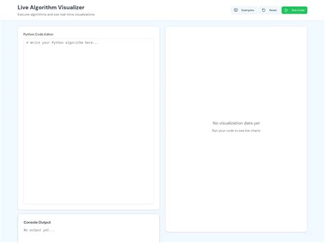 Live Python Algorithm Visualizer — Built With Ai On Blink