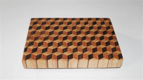 Making Amazing 3d Cube End Grain Cutting Board Tutorial