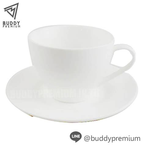 ชุดแก้วกาแฟพร้อมจานรอง Cmb100 • เนื้อพอร์ชเลน พร้อมสกรีนโลโก้