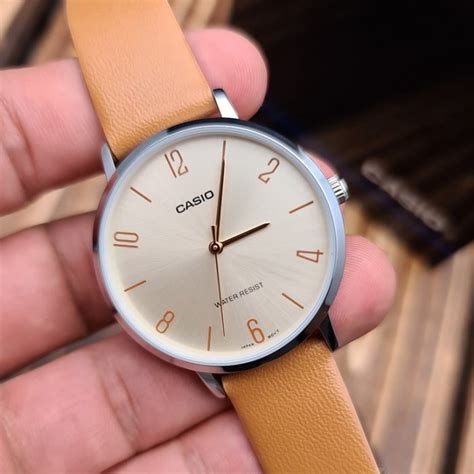 【金台鐘錶】casio卡西歐 氣質指針錶 簡約 皮革錶帶 生活防水 韓流必備款 女錶 Ltp Vt01l 5b Yahoo奇摩拍賣
