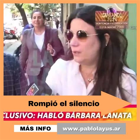 Bárbara Lanata Habló Sobre La Disputa Con Elba Marcovecchio Pablo Layús