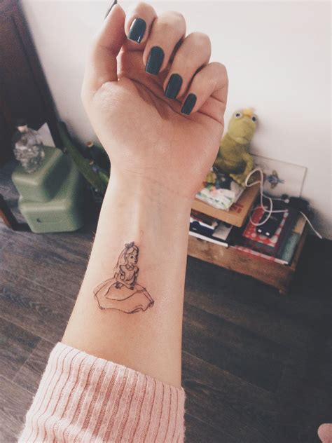 Simple Alice In Wonderland Tattoos