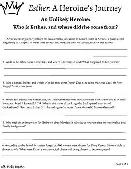 Short Story Esther Hero S Journey Foreshadowing Irony Character