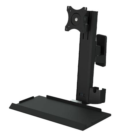 T8 Ma00kb Industrial Workstation Black Color Monitor Mounting Bracket With Normal Size Keyboard