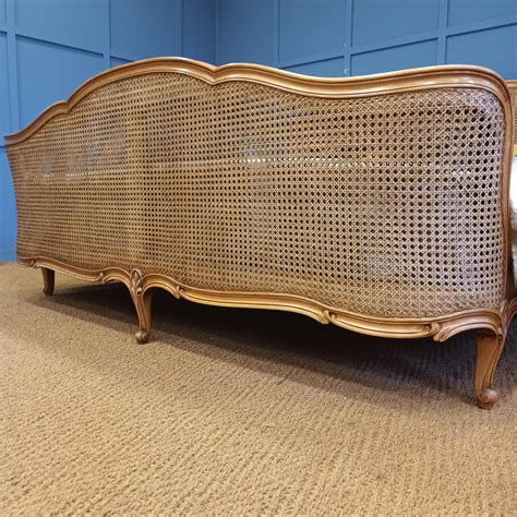 Superking French Antique Corbeille Caned Bed At 1stdibs