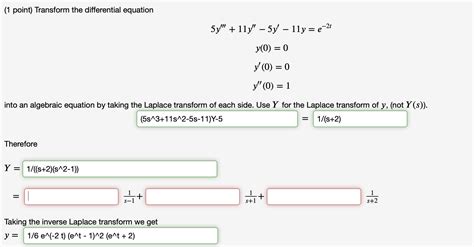 Laplace Transform Of A Non Homogeneous Differential Equation