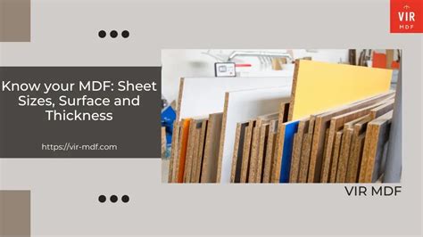 Know Your Mdf Sheet Sizes Surface And Thickness Vir Mdf