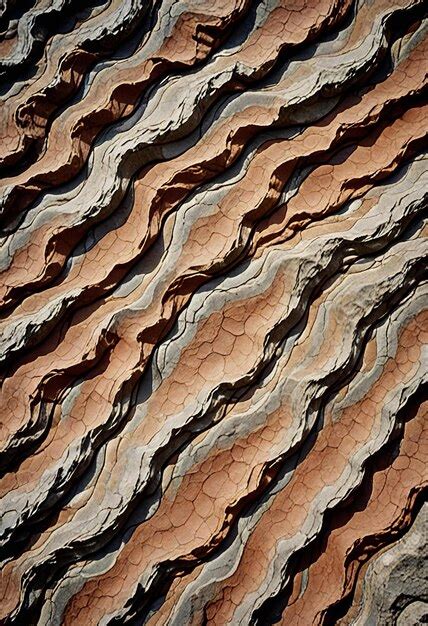 Picture Stone Textures Forming A Dynamic Wavelike Pattern Premium Ai Generated Image