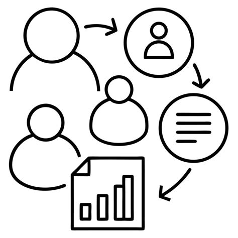 Team Collaboration Workflow And Data Analysis Process 66228178 Vector