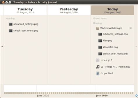 Easily Browse Your Activity With GNOME Activity Journal GHacks Tech News