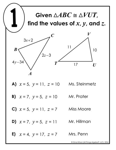 Gcse Maths Congruent Triangles Worksheet Congruent Shapes Worksheets
