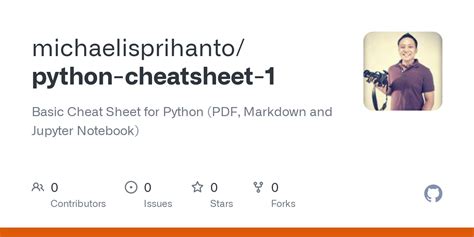 Github Michaelisprihanto Python Cheatsheet Basic Cheat Sheet For Python Pdf Markdown And