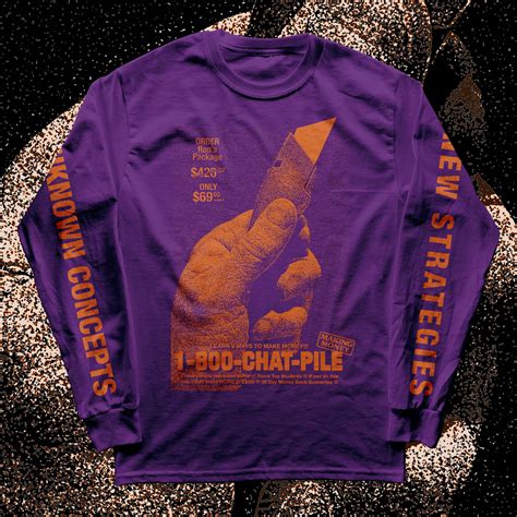 Chat Pile 1 800 Chat Pile Purple Longsleeve Shirt Ultranowflensing