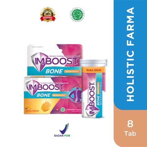 Jual Imboost Bone Effervescent Rasa Jeruk Tube Isi 8 Tablet Shopee Indonesia