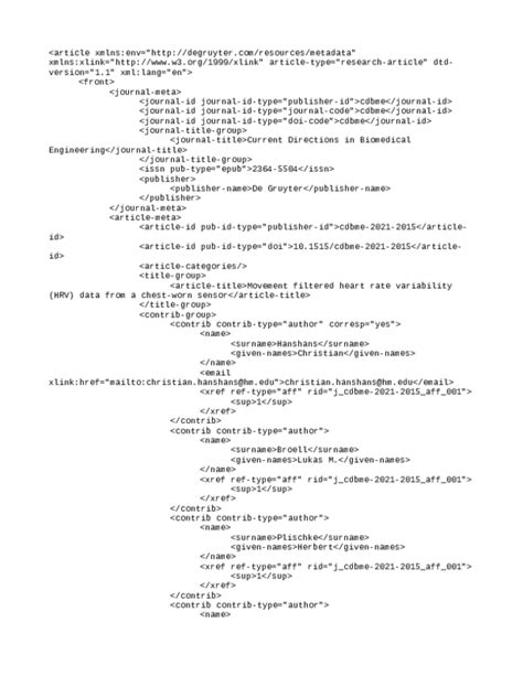 Movement Filtered Heart Rate Variability Hrv Data From A Chest Worn Sensor