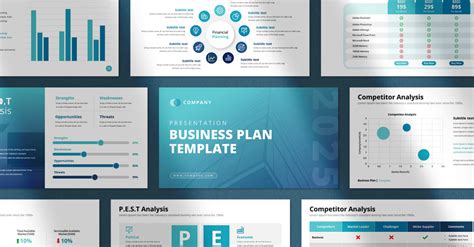 Лучший шаблон бизнес плана Powerpoint Templatemonster
