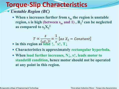 3 Phase Induction Motor Torque Slip Characteristics And Related Problems Pptx Physics Science