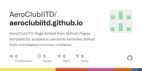 Github Aeroclubiitd Aeroclubiitd Github Io Aeroclubiitd Page Forked From Github Pages