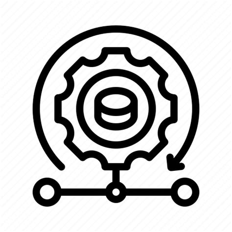 Database Integration Arrows Automation Technology Manufacturing Setting Icon Download On